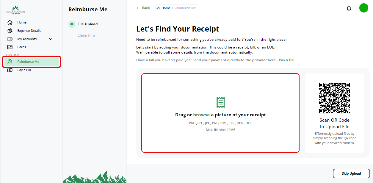How to Submit a Claim – Rocky Mountain Reserve