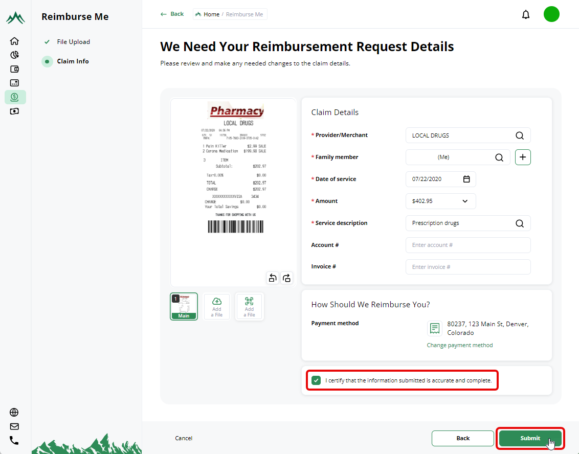 How to Submit a Claim – Rocky Mountain Reserve