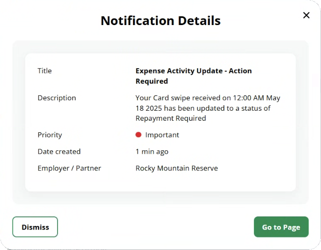 Repayment Required on a Claim or Transaction – Rocky Mountain Reserve